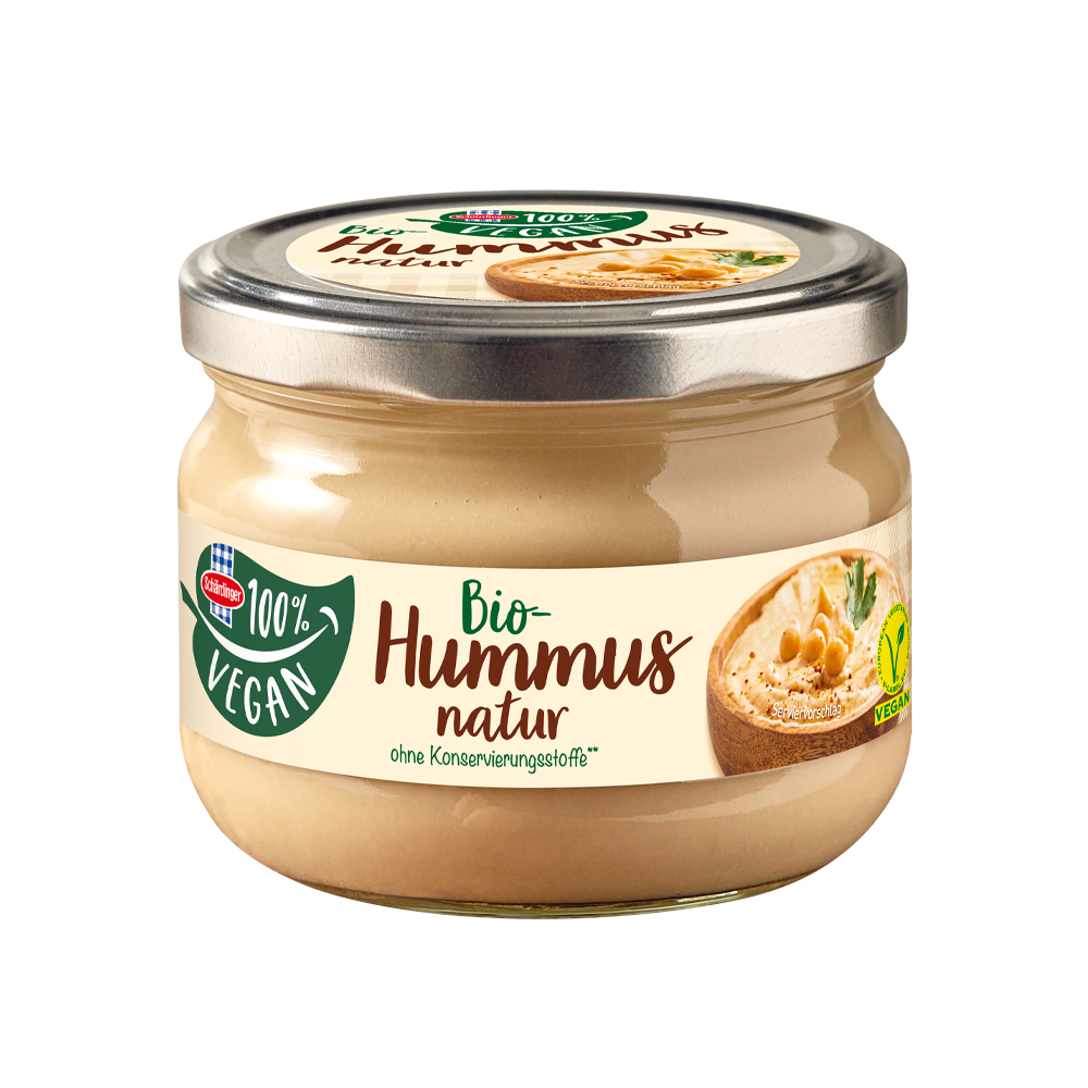 100% VEGAN Bio Hummus | Schärdinger